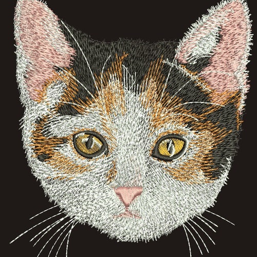 Cat Machine Embroidery Designs Tested 4 Sizes - Etsy