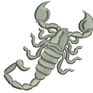 Scorpio Machine Embroidery Design Tested - Etsy