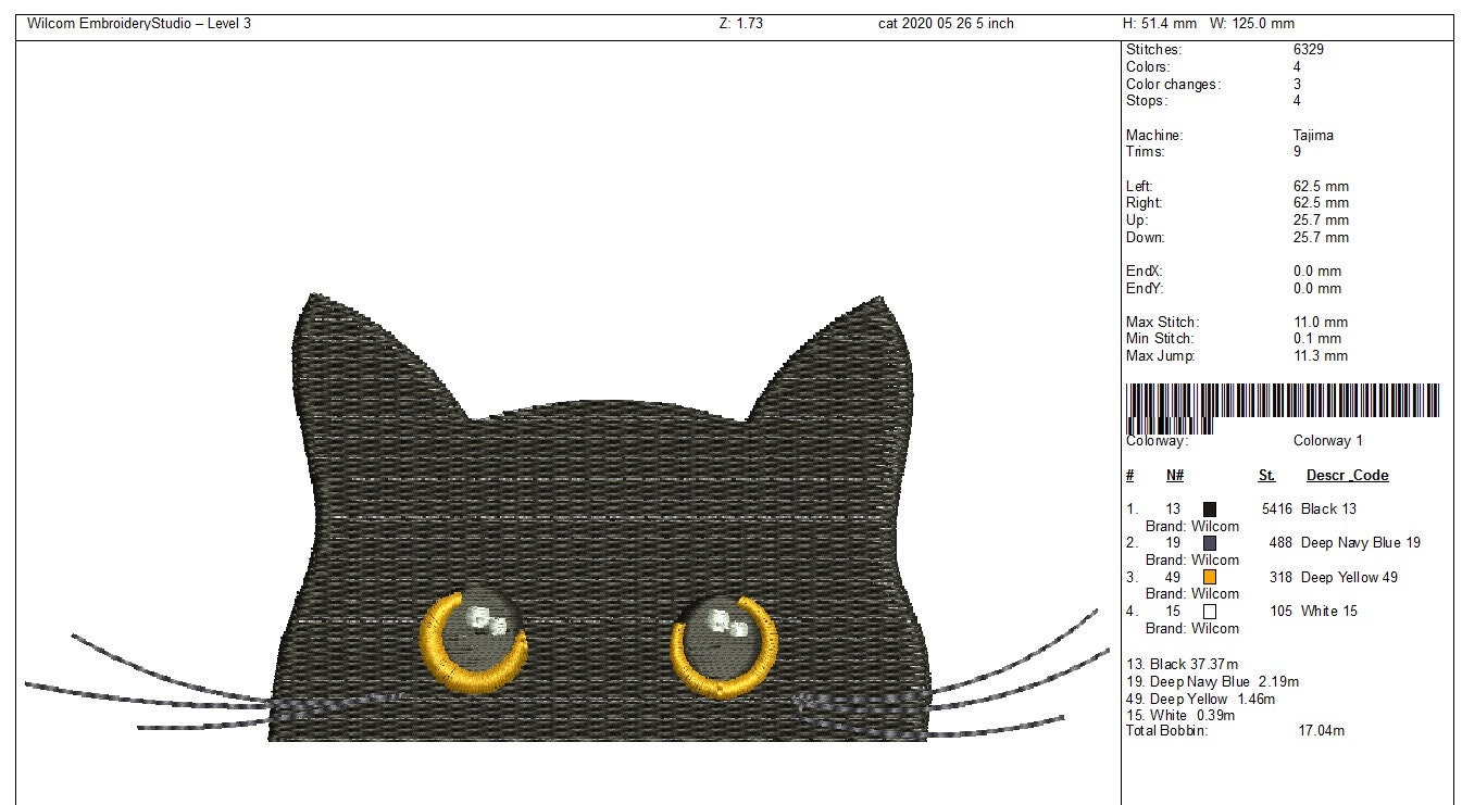 Cat Machine Embroidery Designs Tested | Etsy