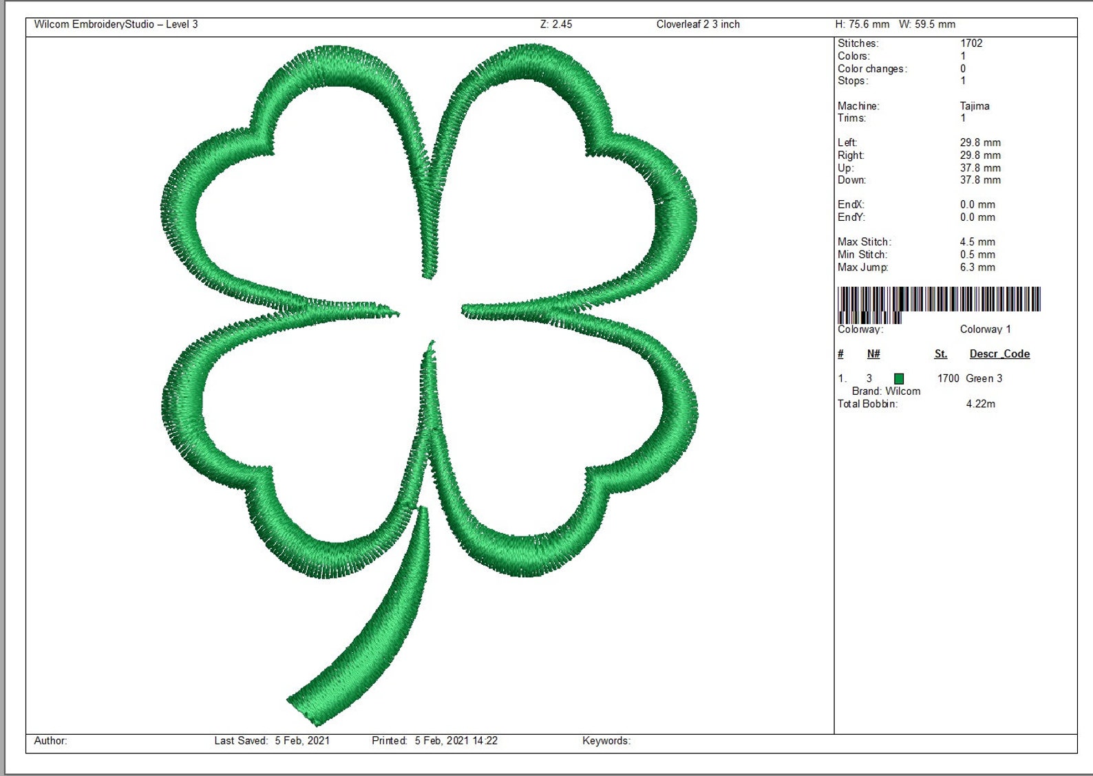 A Set of Cloverleafs Machine Embroidery Designs Three - Etsy