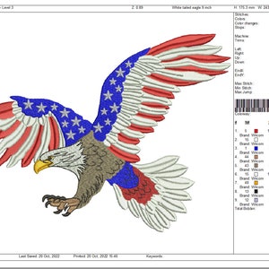 Eagle Embroidery Design Tested - Etsy
