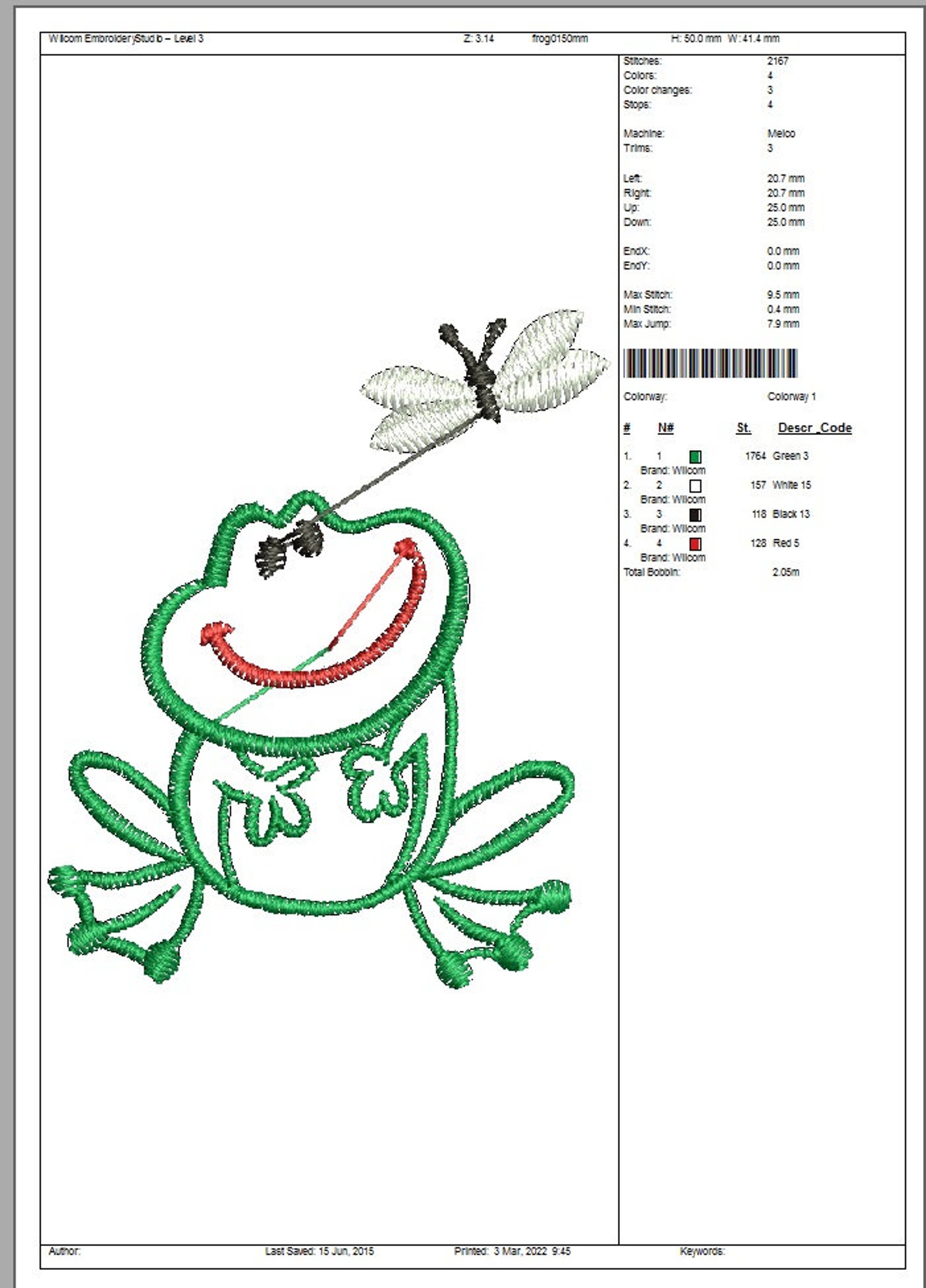 Cute Frog Machine Embroidery Design Two Sizes - Etsy
