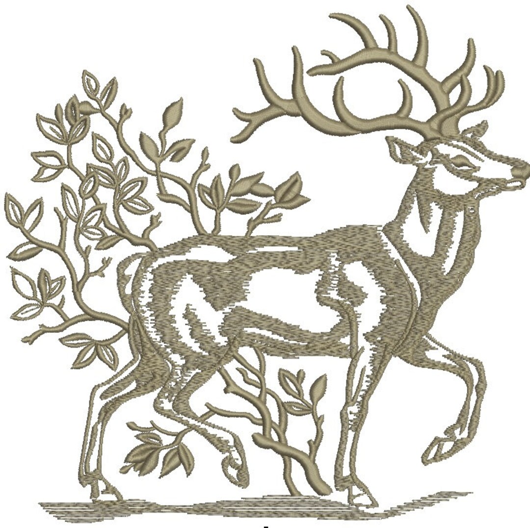 Deer - Machine Embroidery Design Instant Download - Etsy
