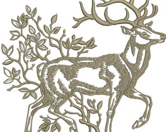 Deer / Doe Machine Embroidery Design Instant Download | Etsy