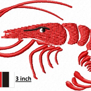 Shrimp Machine Embroidery Design - Etsy