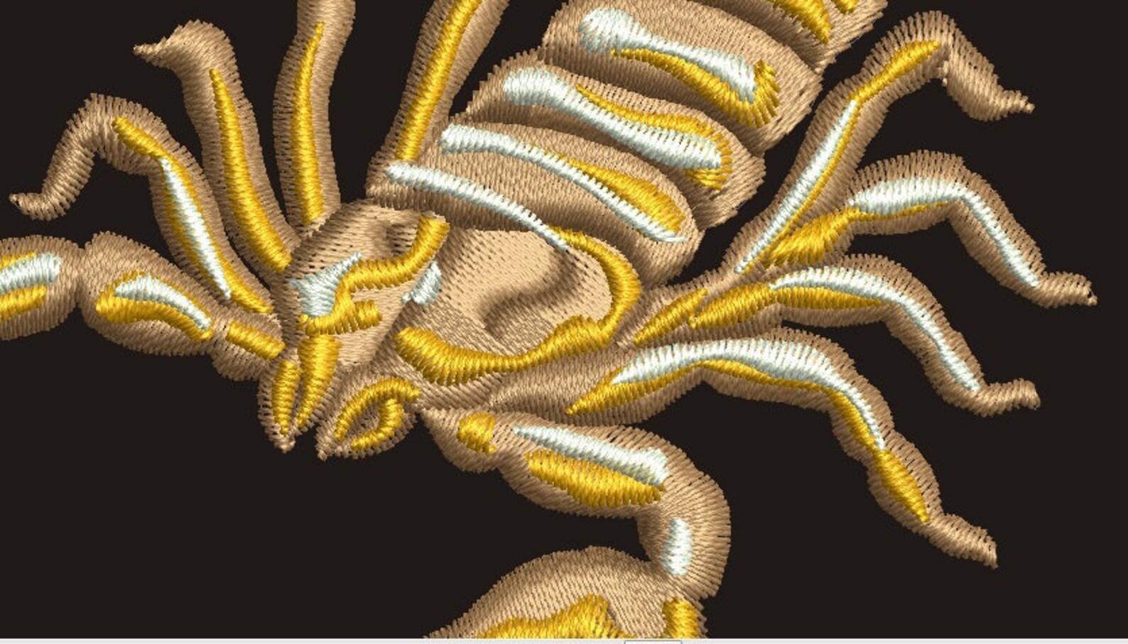 Glossy Scorpion Machine Embroidery Design | Etsy