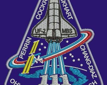 Space Shuttle Machine Embroidery - Etsy