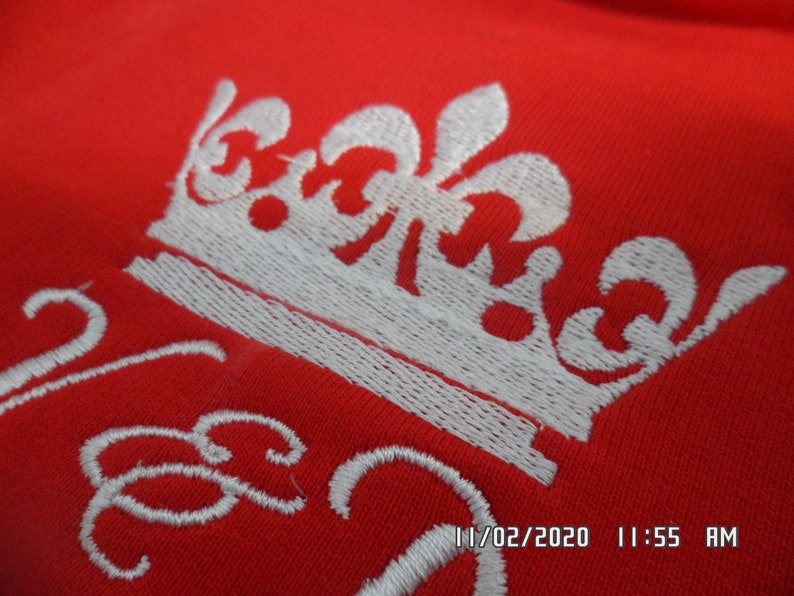 Simple Crown Embroidery Design Two Sizes Tested - Etsy