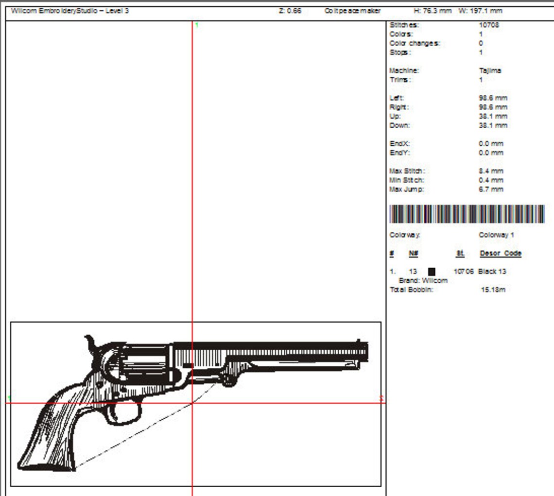 Colt Peacemaker Embroidery Design Instantly Download - Etsy