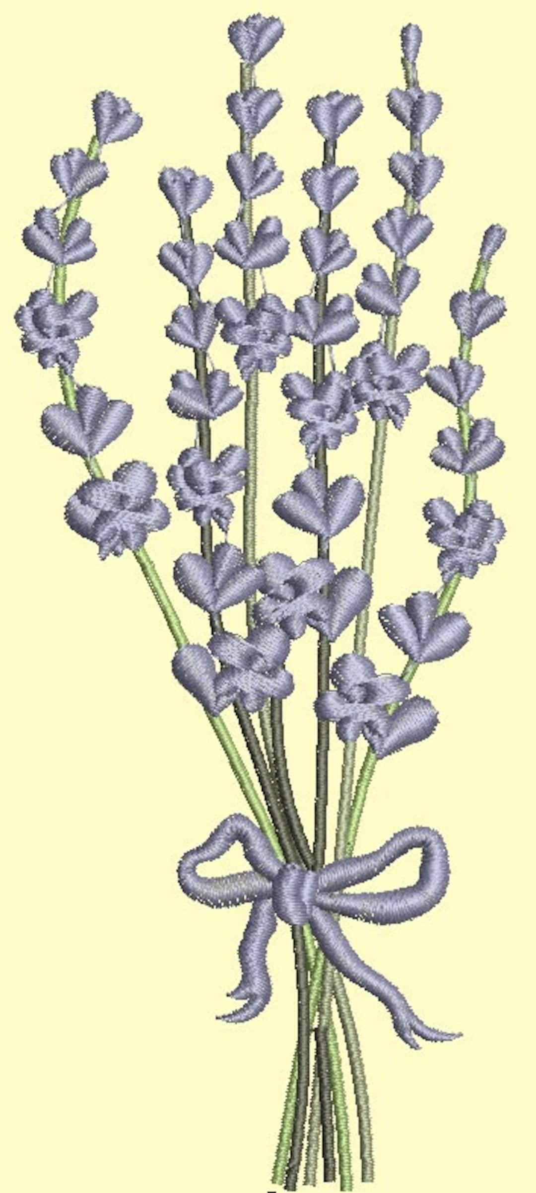 Lavender Embroidery - Machine Embroidery Design - Etsy