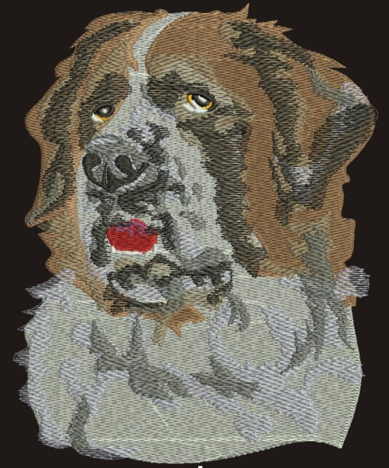 Saint-bernard / Bernhardiner Machine Embroidery Design | Etsy