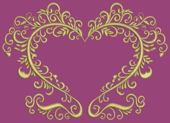 Heart Pattern Machine Embroidery Designs Tested | Etsy