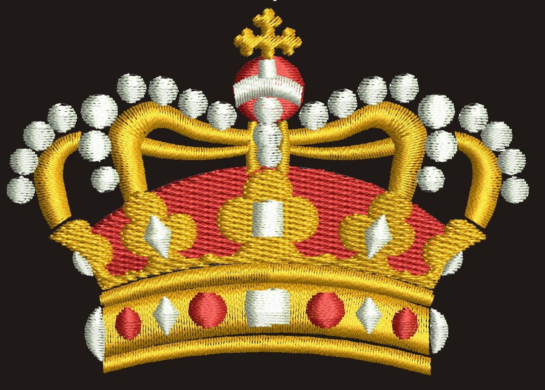 Color Crown Embroidery Design Design Tested - Etsy