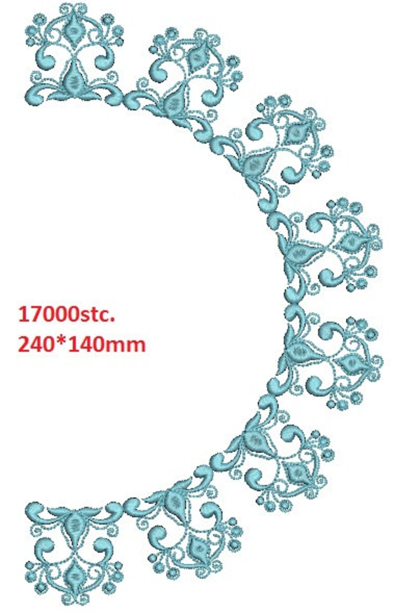 Set of 2 Ornamental Machine Embroidery Designs - Etsy