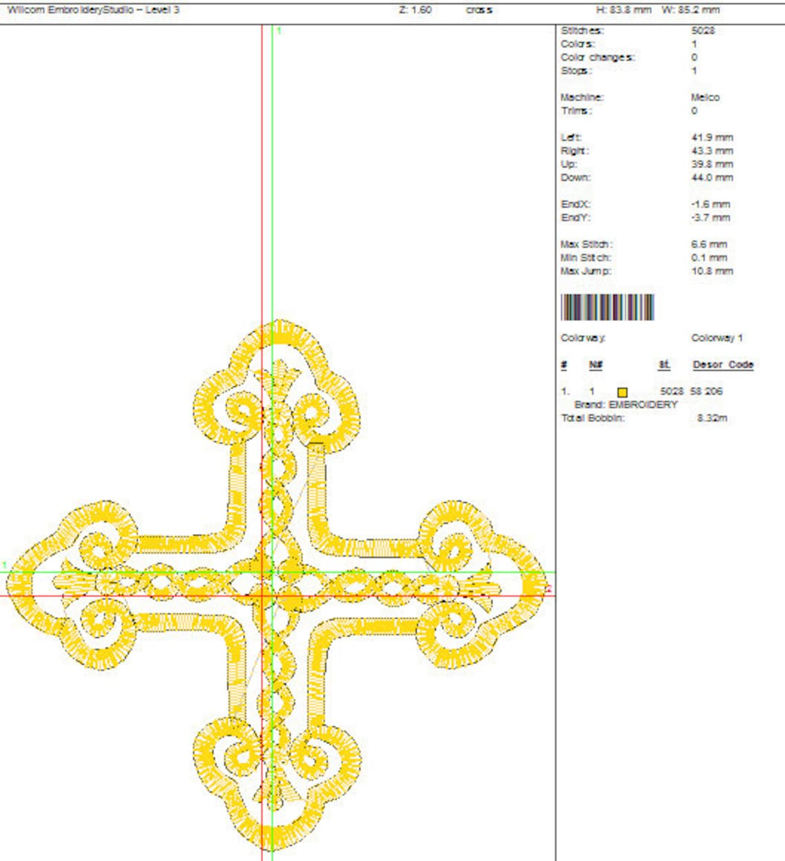 Cross Machine Embroidery Design Machine Embroidery Design - Etsy