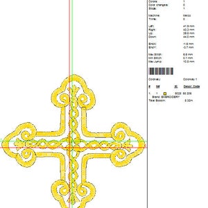 Cross Machine Embroidery Design - Machine Embroidery Design - Etsy