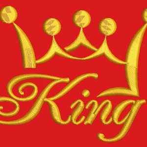 King Crown Machine Embroidery Design Instantly Download - Etsy