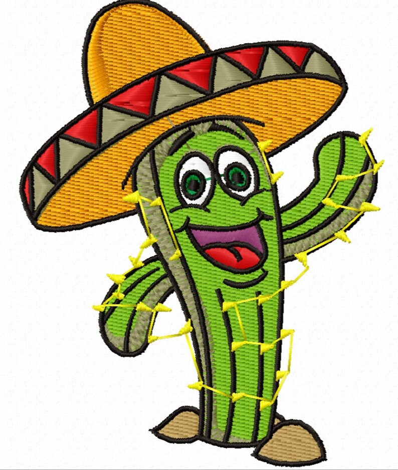 Cactus Machine Embroidery Designs - Etsy