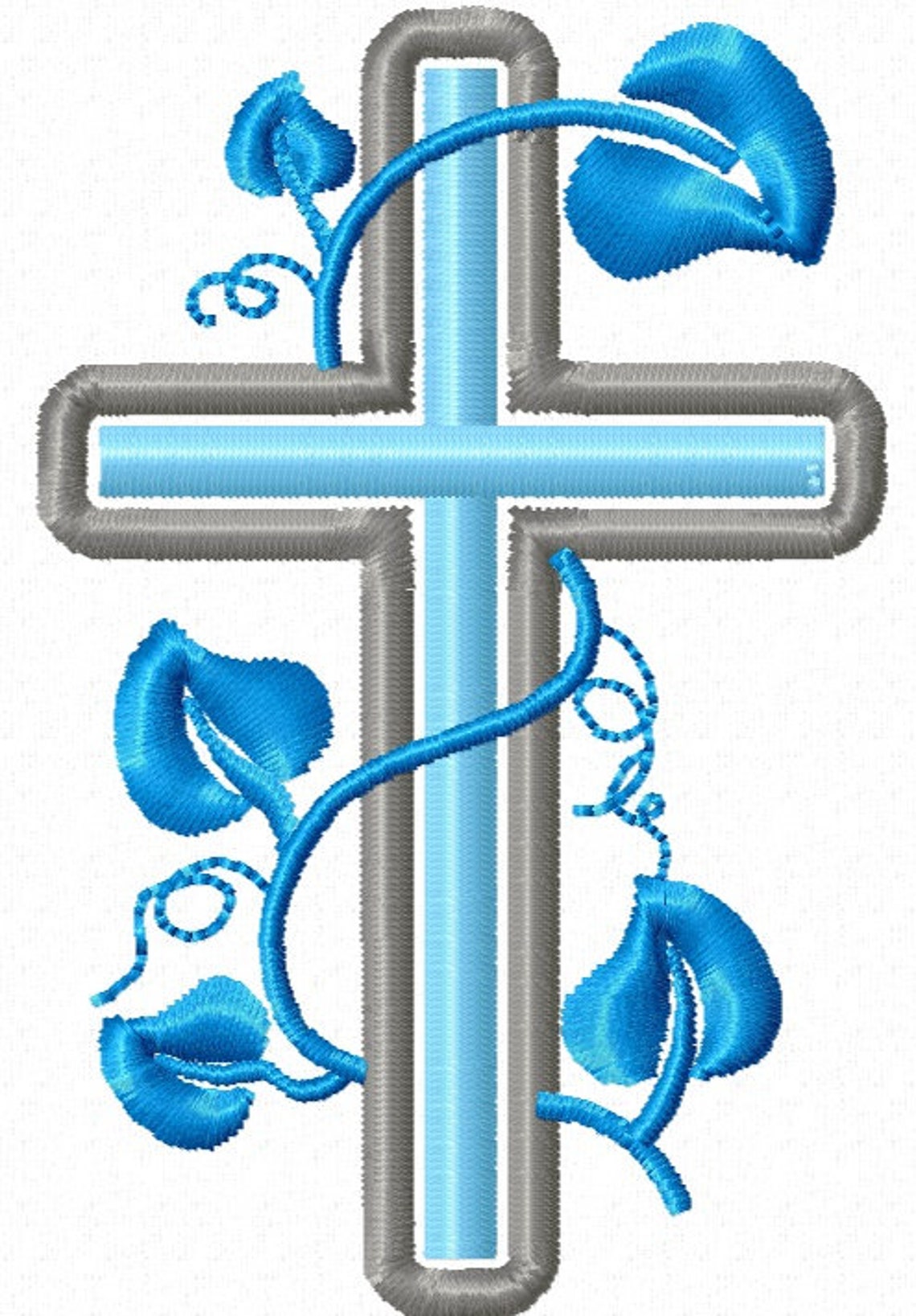 Cross Machine Embroidery Design Machine Embroidery Design | Etsy