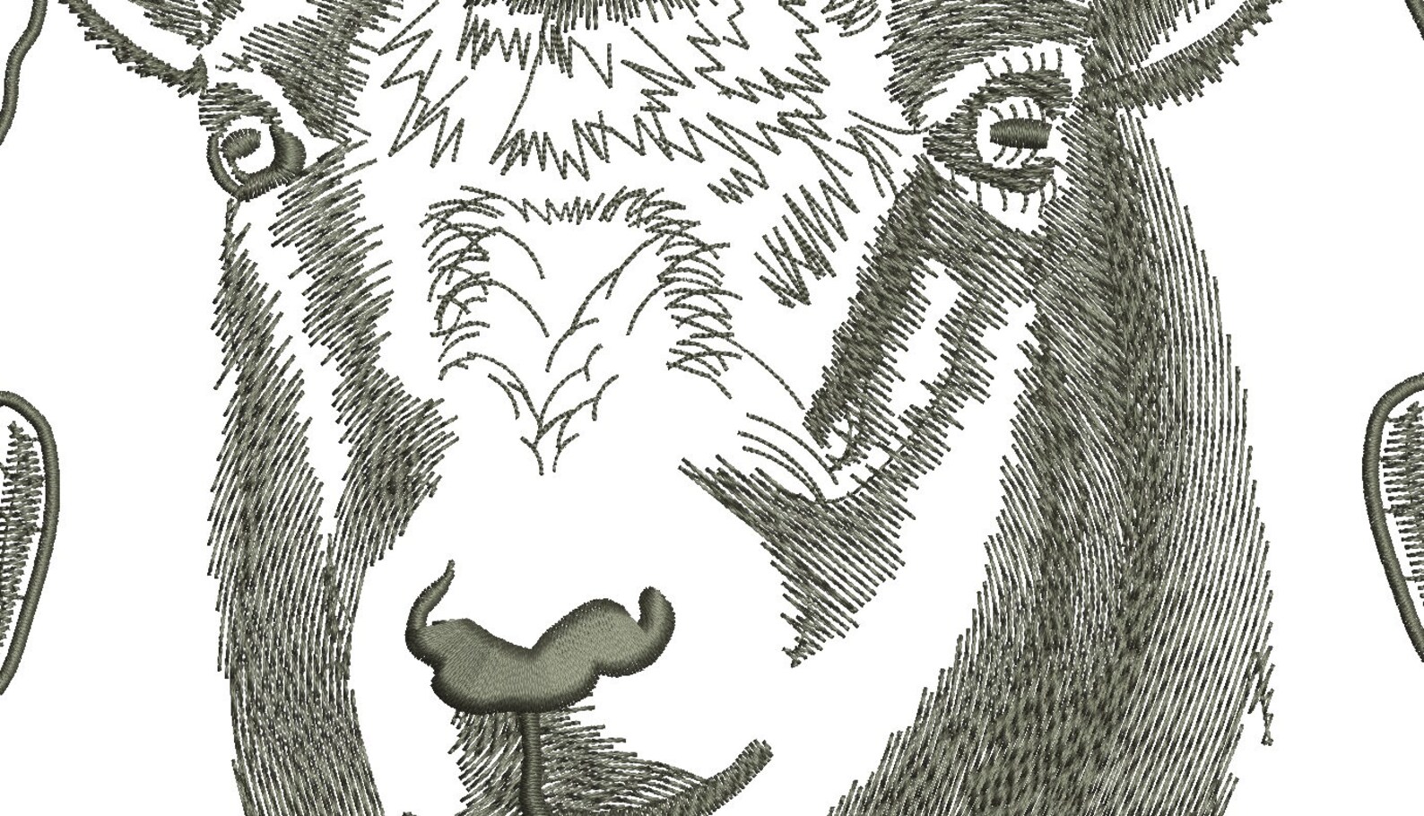 Ram Head Machine Embroidery Designs INSTANT DOWNLOAD - Etsy