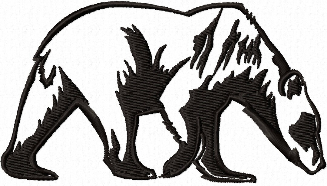 Bear Machine Embroidery Design - Etsy