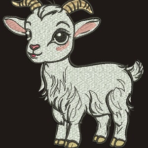 Baby Goat Machine Embroidery Design Tested - Etsy