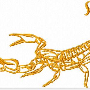 Scorpion Machine Embroidery Design - Tested - Etsy