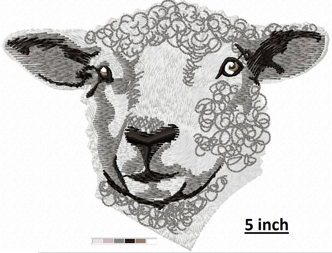 Lamb sheep Machine Embroidery Design - Etsy