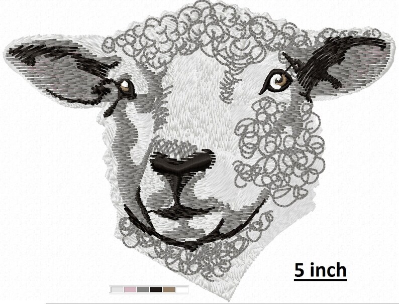 Lamb sheep Machine Embroidery Design - Etsy
