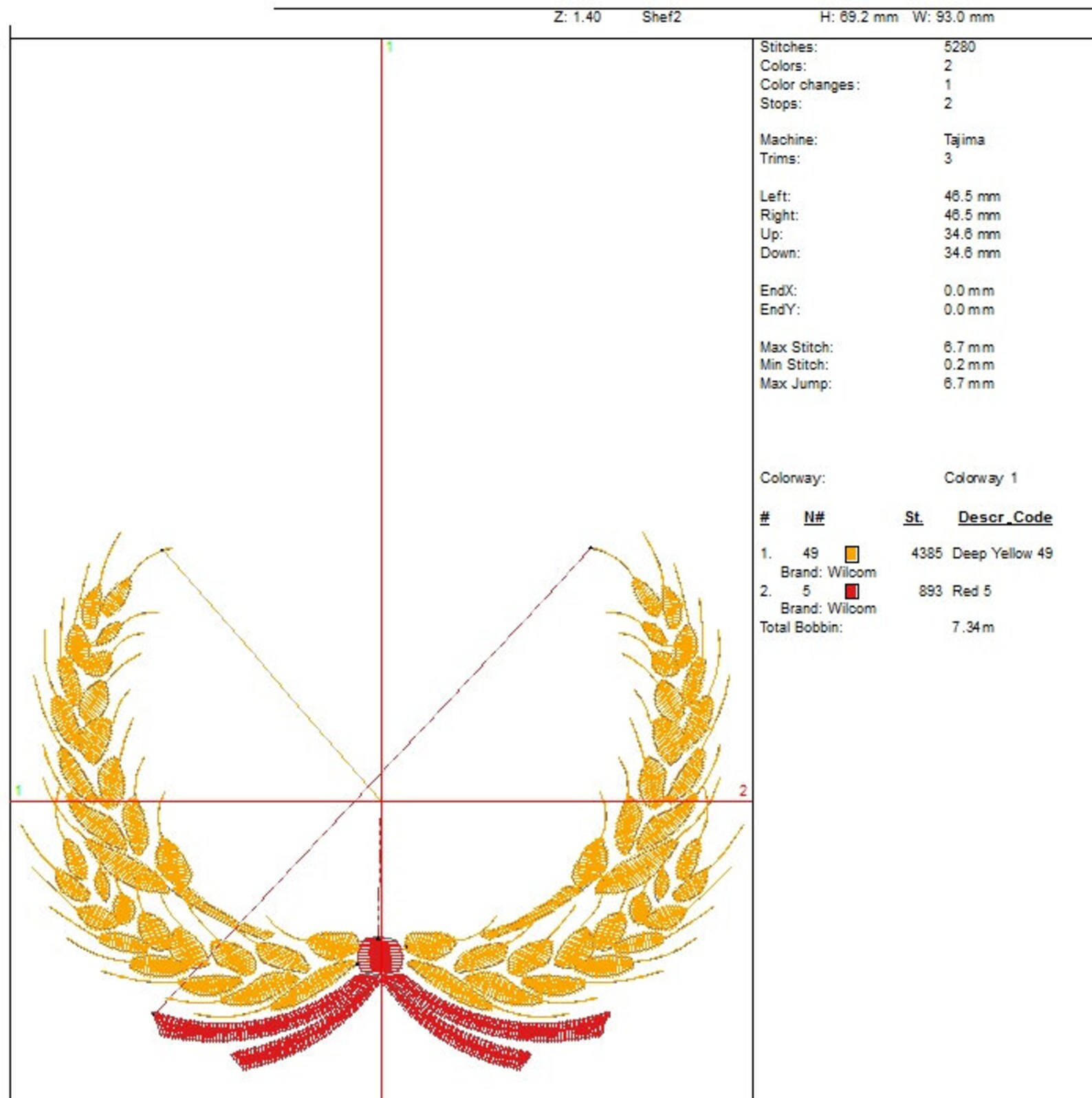 Sheaf With a Ribbon Machine Embroidery Design - Etsy Canada