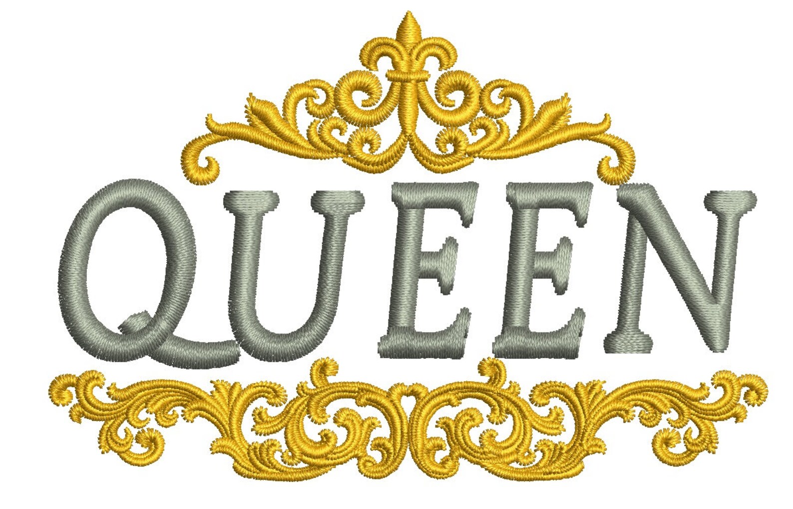 Queen Baroque Pattern Machine Embroidery Design Instantly - Etsy