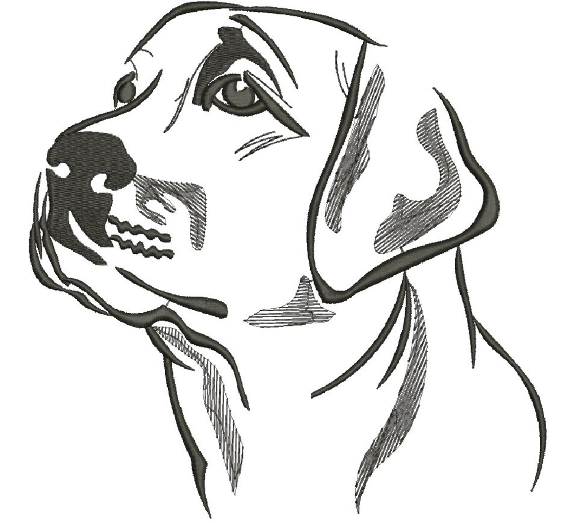 Labrador Retriever Machine Embroidery Design - Etsy