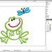 Cute Frog Machine Embroidery - Machine Embroidery Design - Etsy