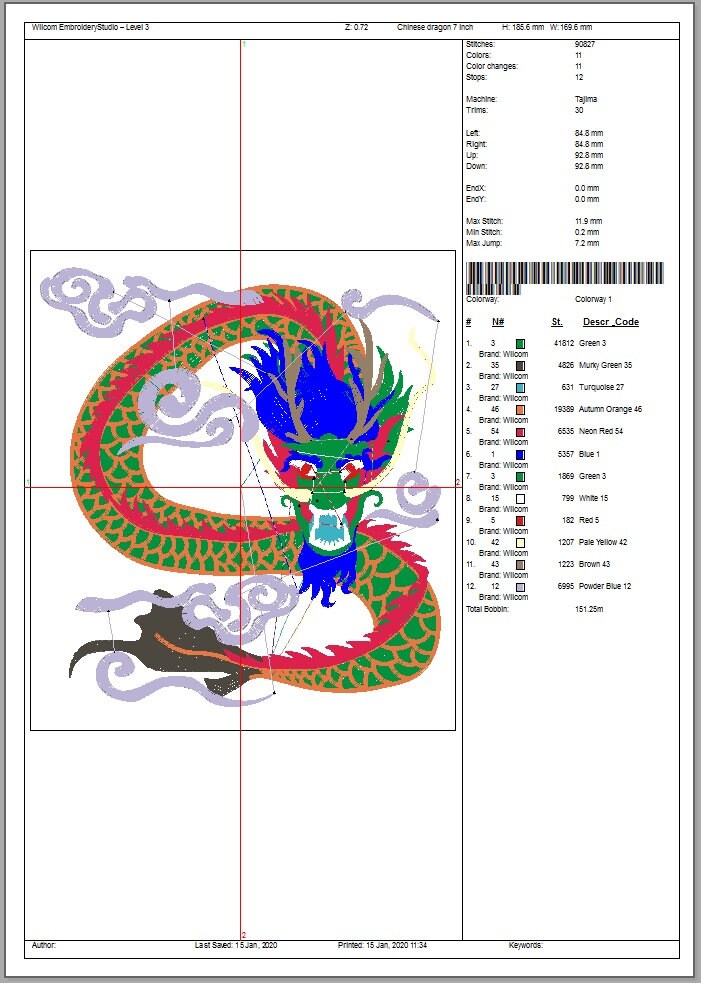 Chinese dragon Machine Embroidery Designs tested | Etsy