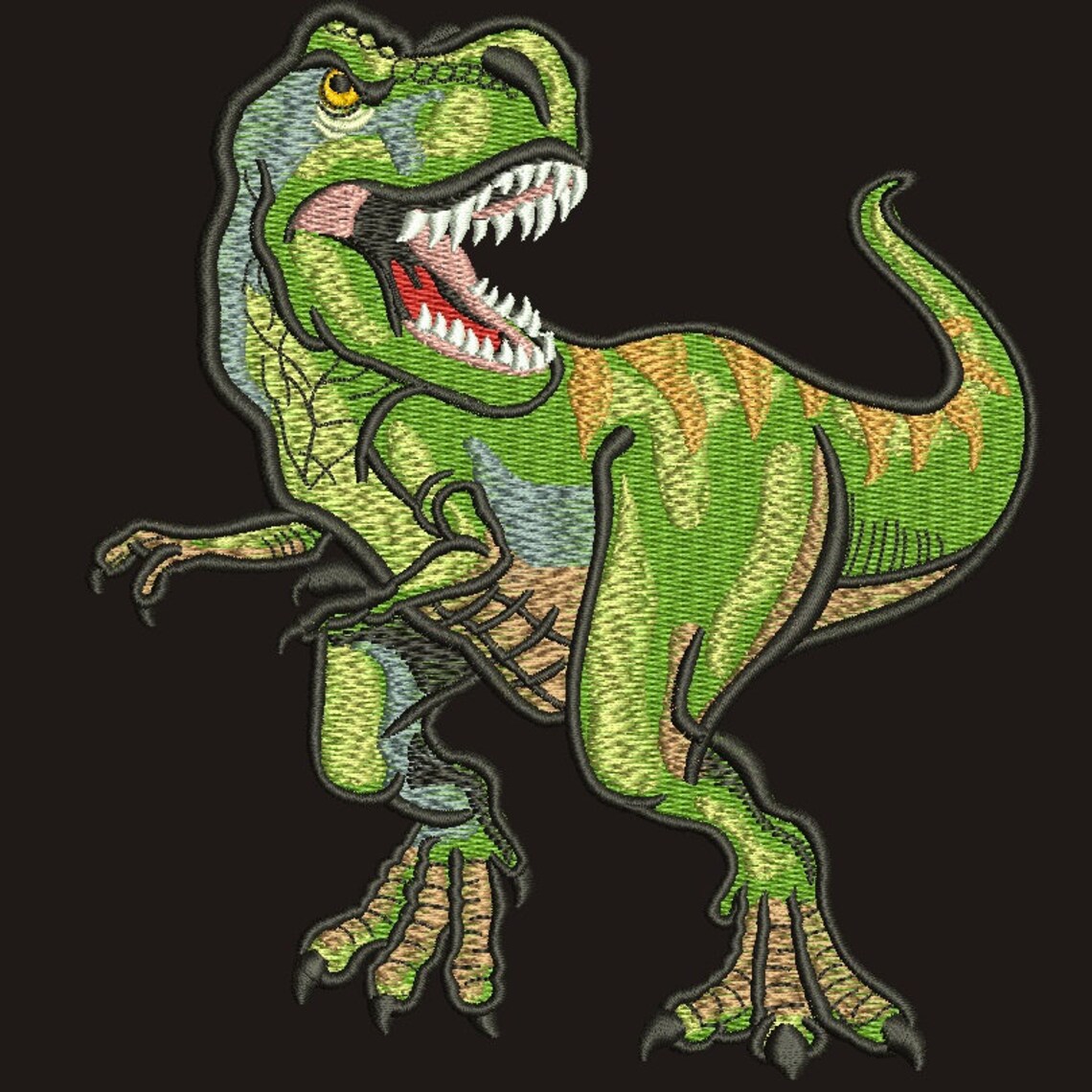 T Rex Dinosaur Tyrannosaurus Machine Embroidery Designs - Etsy
