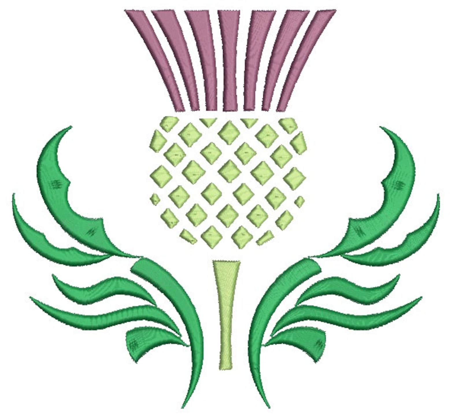 Free thistle embroidery pattern - foryouvery