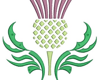 Thistle Embroidery Machine Embroidery Design | Etsy