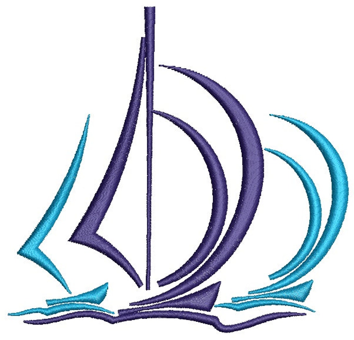 Sailboat Machine Embroidery Design - Etsy