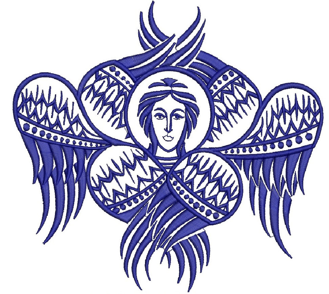 Six-winged Seraphim Big Sizes Embroidery Design Tested - Etsy