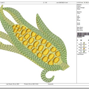Corn Machine Embroidery Designs - Etsy