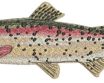 Cutthroat Trout Fisherman Embroidery Design - Etsy