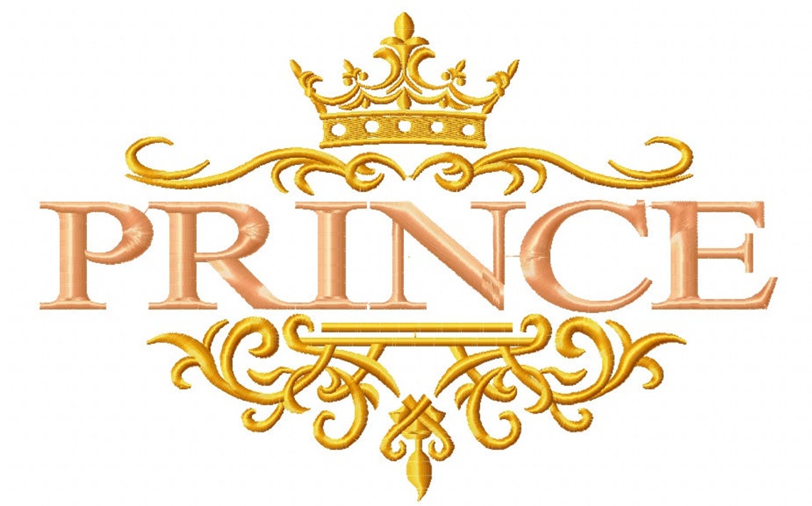 PRINCE Crown Machine Embroidery Design Instantly Download - Etsy