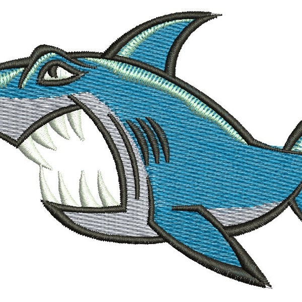 Shark Machine Embroidery Designs - Etsy