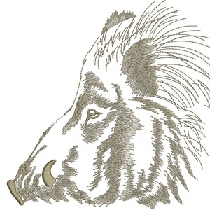 Wild Boar Head Machine Embroidery Designs INSTANT DOWNLOAD - Etsy