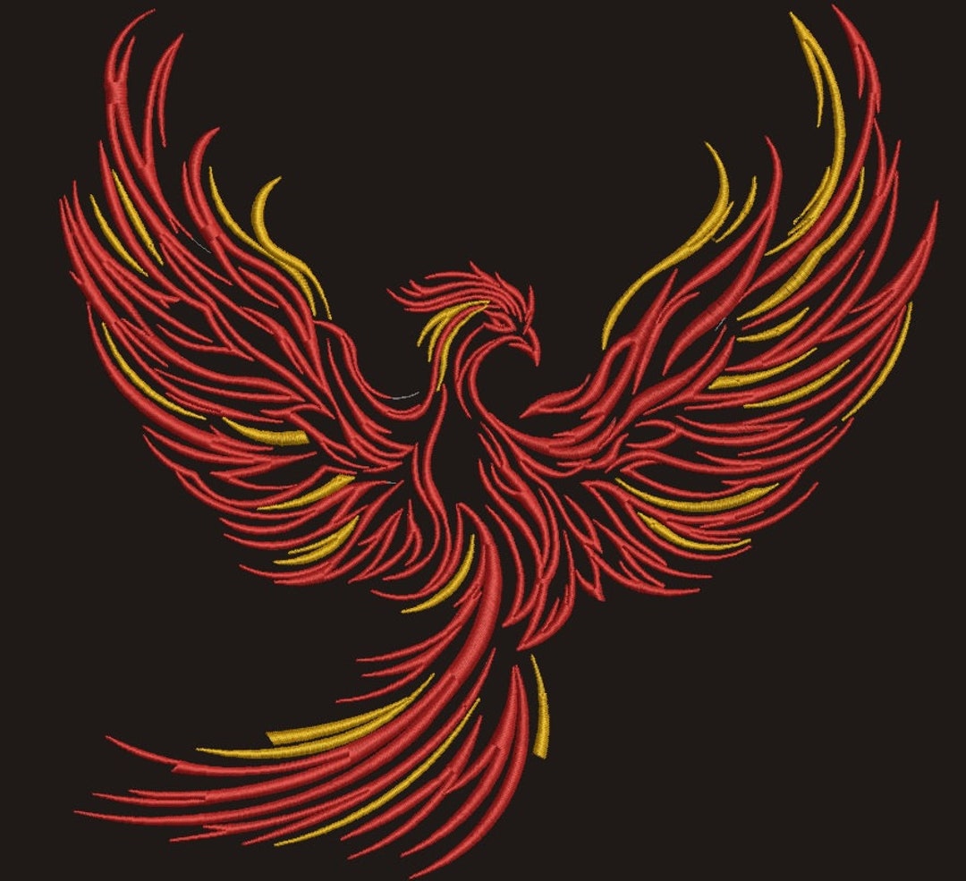 Phoenix Firebird Machine Embroidery Design / INSTANT DOWNLOAD / - Etsy
