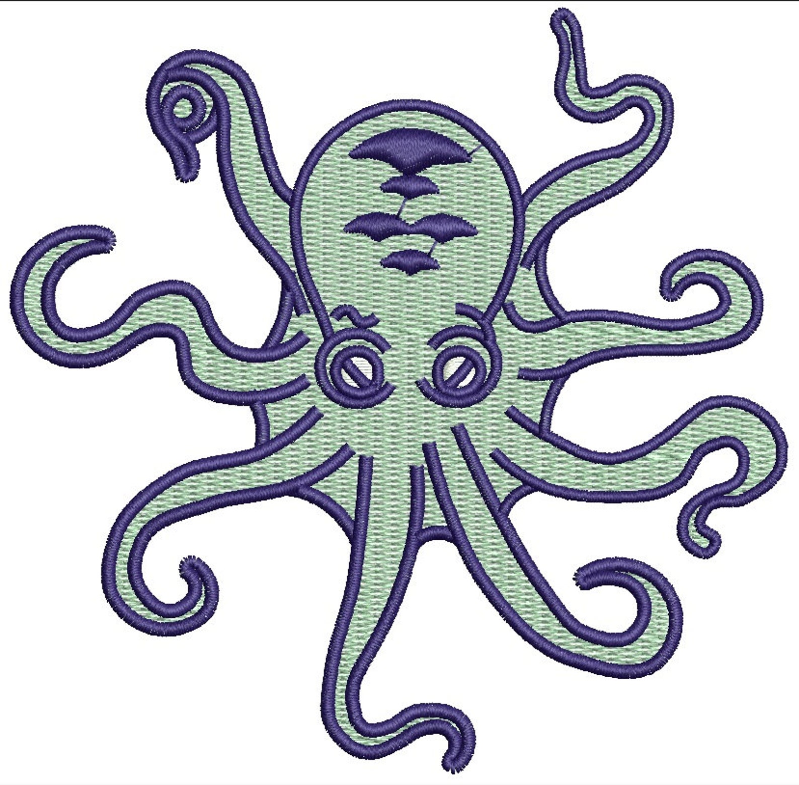 Octopus Machine Embroidery Design - Etsy