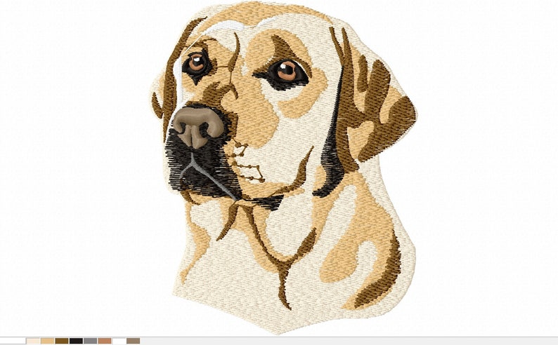 Labrador Retriever Machine Embroidery Design | Etsy