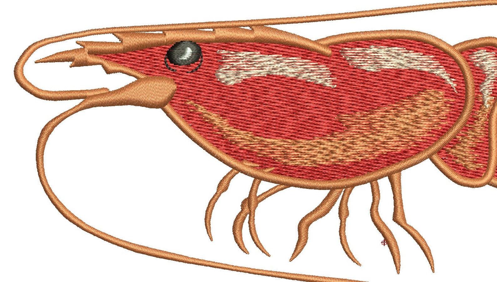 Realistic Shrimp Machine Embroidery Design - Etsy