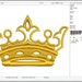Crown Machine Embroidery Design - Etsy