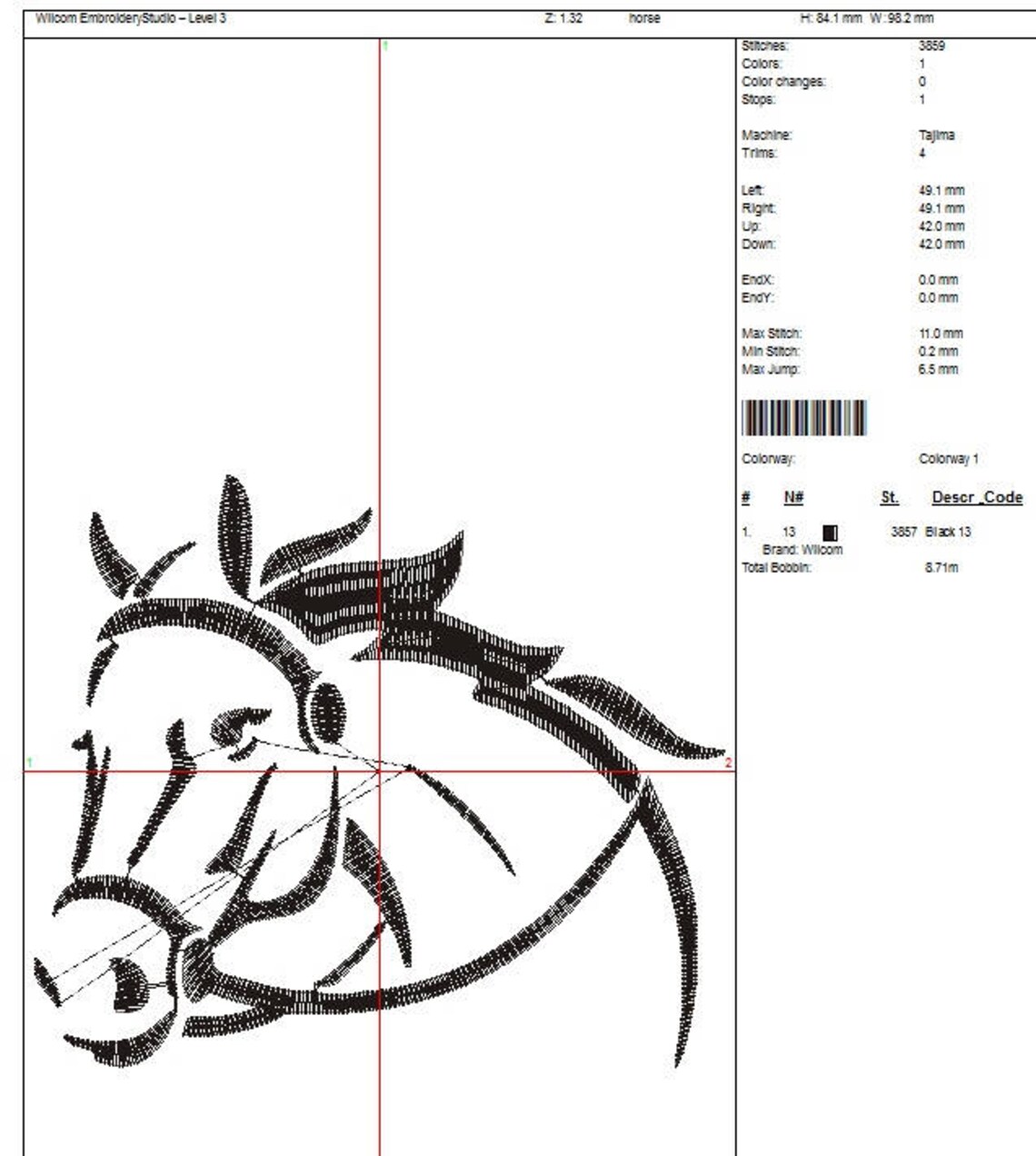 A Horse's Head Machine Embroidery Design - Etsy